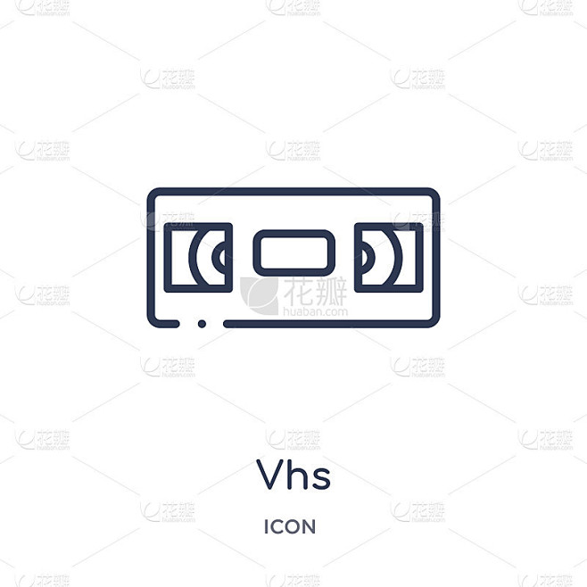 Linear vhs icon from Cinema outline collection. Th