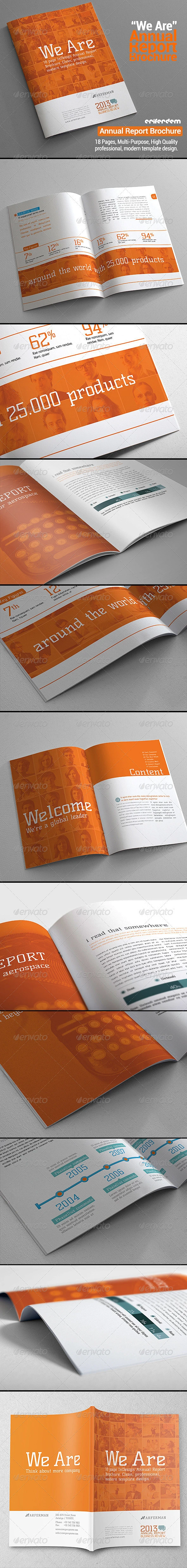 Annual Report Brochure "We Are" - GraphicRiver Item for Sale-花瓣网