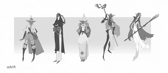 Dark elf healer-花瓣网