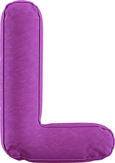 Letter L Pillow-花瓣网