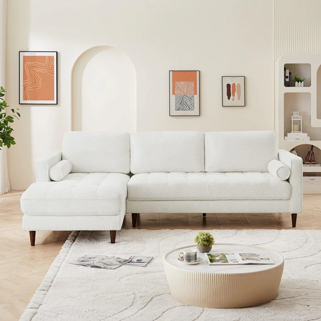 Diva-Mid-Century-Modern-Luxury-French-Boucle-Sectional-Couch-in-Cream ...