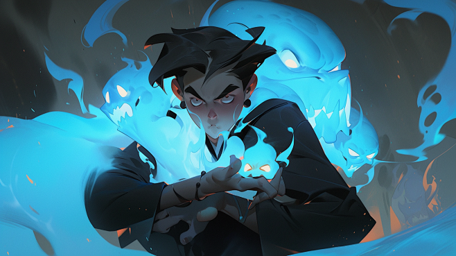 Gadal_portrait_of_black_hair_boyeyes_with_firea_huge_pandapatro ...