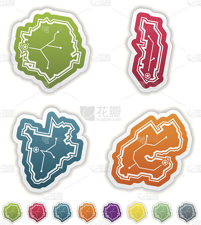 简单的国家图标