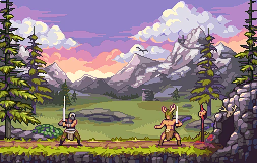 Skyrim Platformer (Mockup)Pixel Artist: aamatniekss Source: pixeljoint.com-花瓣网