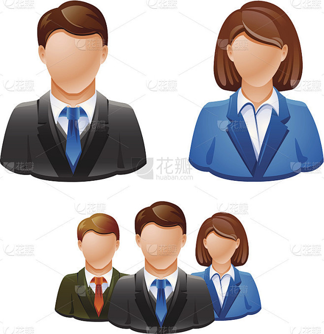 商务人士头像图标