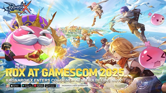 可能是包含下列内容的图片：电子游戏和上面的文字是“Fnl AadATON e GENERATION ROX AT GAMESCOM 2025 ...