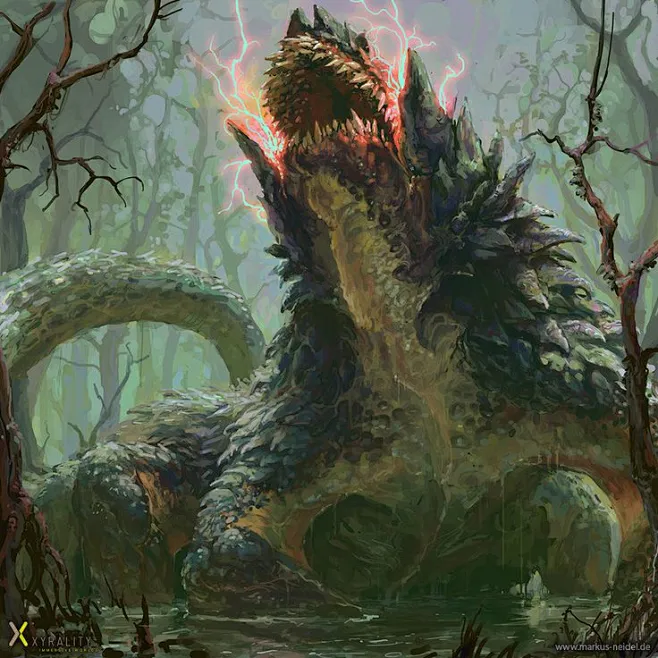 Basilisk, Markus Neidel on ArtStation at http://www.artstation.com ...