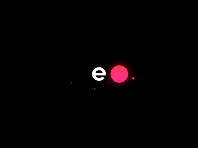 e Loader animation iconanimation logoanimation bounce particles smooth ...
