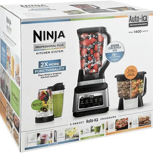 Ninja Professional Plus Kitchen Blender System And 8-cup Food Processor ...