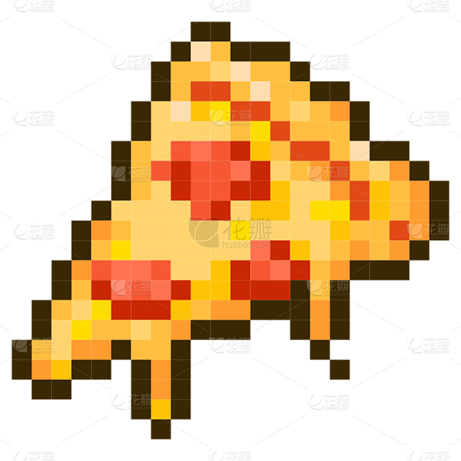 Pizza Pixel Sticker