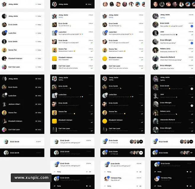 100+组件APPUI界面设计素材PSD源文件打包下载 设计模板 -花瓣网