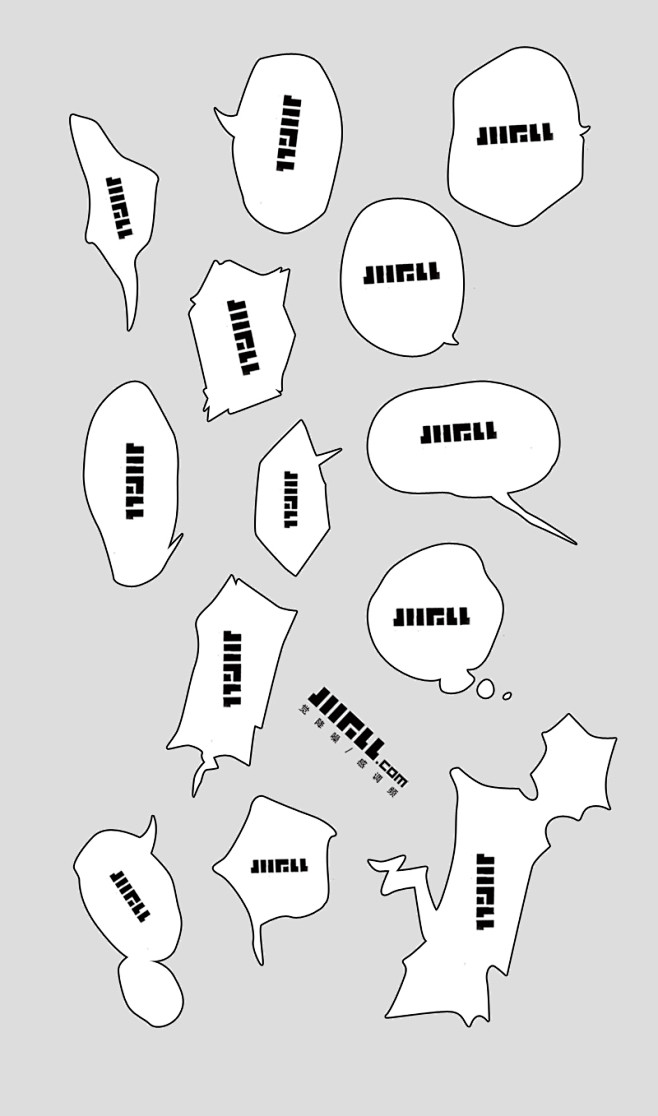 jiifll-漫画话框的情绪与性格-个信QQ微信聊天对话信息框