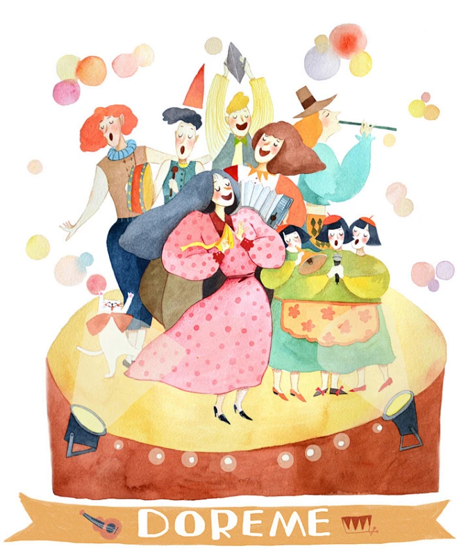 夏天公司不用了的插画自己却很喜欢-poppy j__涂鸦王国插画-花瓣网