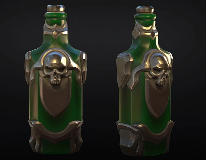 Grim Potions Pack, Shadeocai I : This is a low-poly PBR pack of fantasy ...