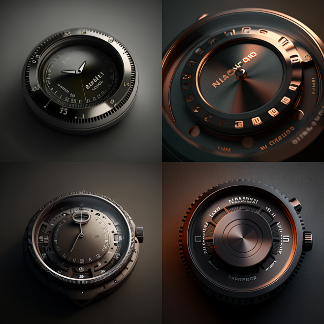 D118_Watch_dial_front_view_top_view_front_camera_non-ferrous_me ...