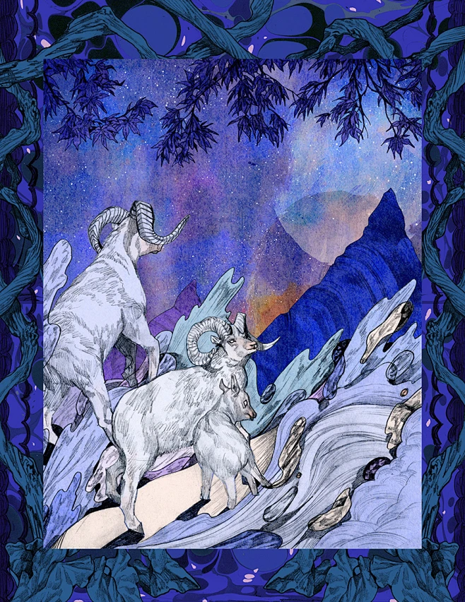 horoscopes zodiac signs fantasy surreal star signs Gemini capricorn ...