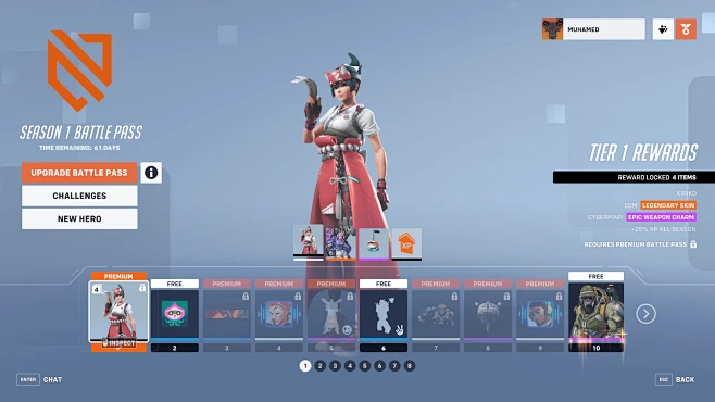 Battle Pass screenshot of Overwatch 2 video game interface.-花瓣网