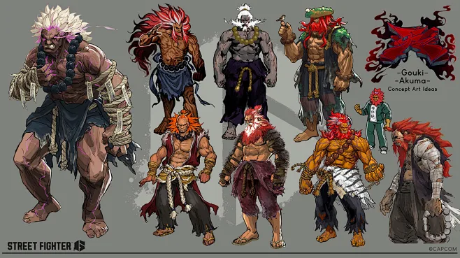 Akuma Concept Art Ideas from Street Fighter 6-花瓣网
