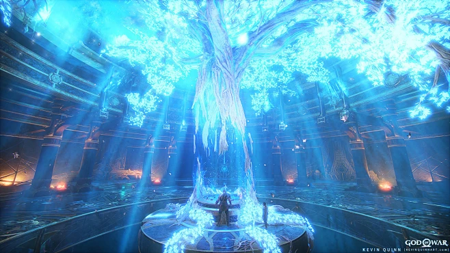 God of War (2018) - Realm Travel Room In-Game, Kevin Quinn : Can you ...