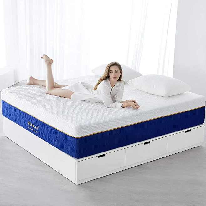 Molblly Single Mattress, 15CM Gel Memory Foam Mattress with CertiPUR-US ...