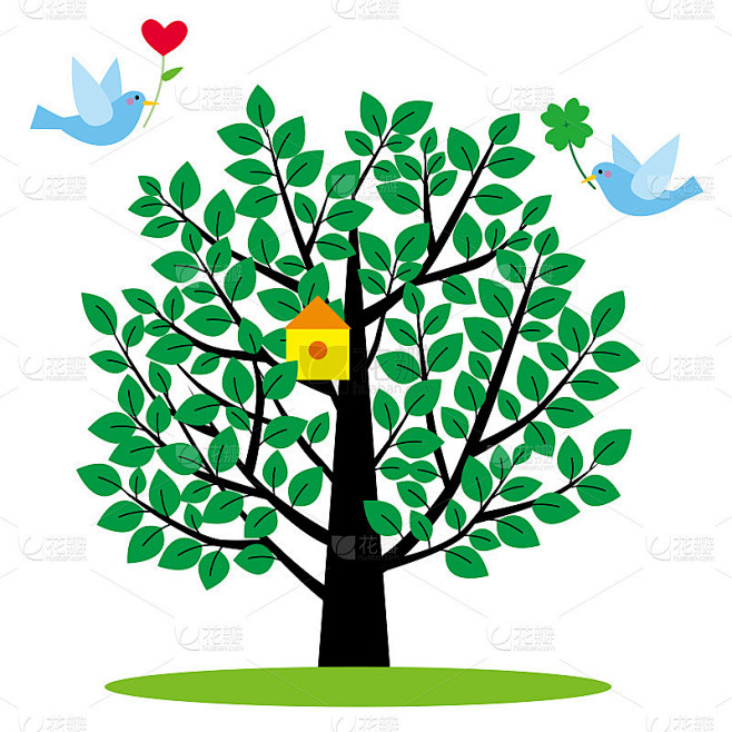 Birds and tree