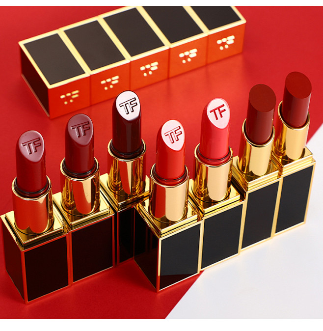 Tom Ford汤姆福特tf16口红08黑管80细管TF口红大牌唇膏专柜礼盒装-淘宝网