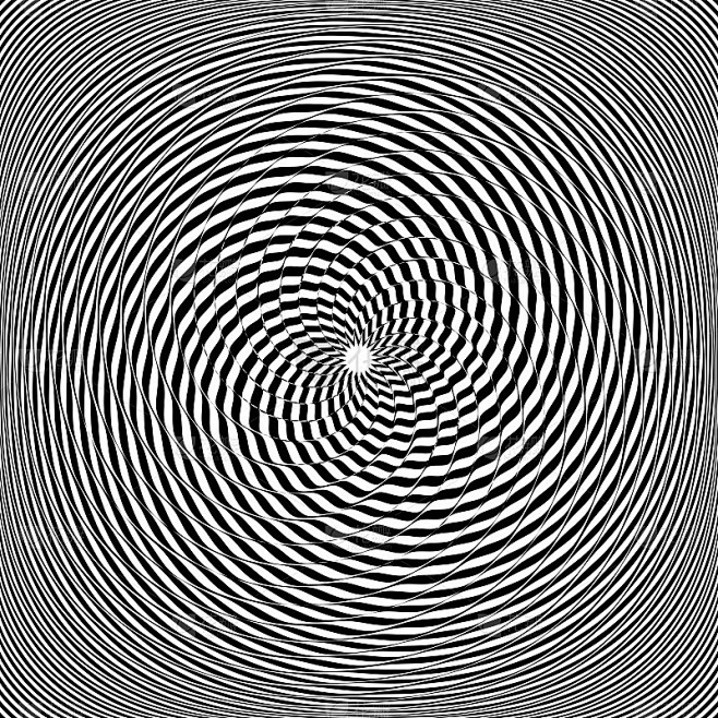 旋转运动的错觉。抽象op艺术图案。