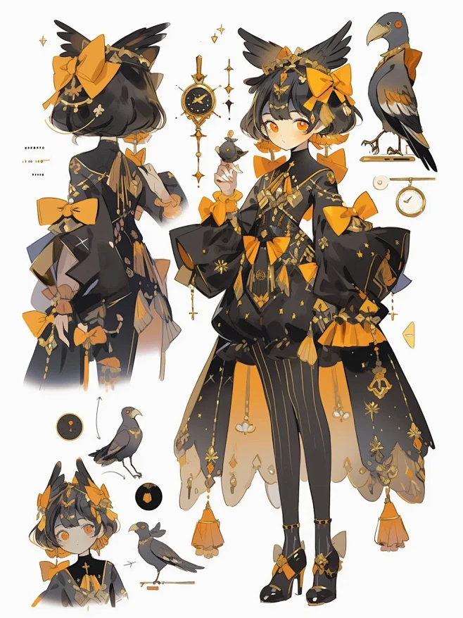 角色设计露金庾绮：影羽（Ying Yu）-花瓣网