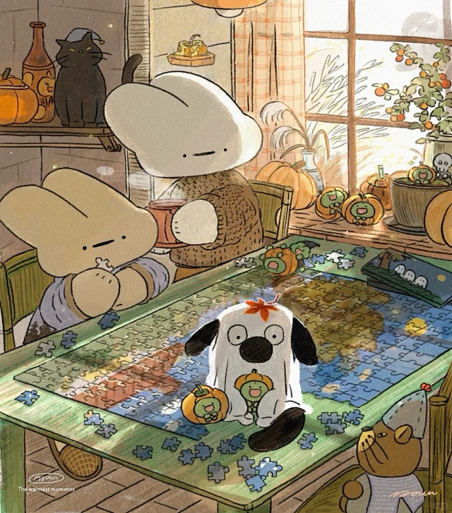 韩国插画家之“mouun” - 小红书-花瓣网