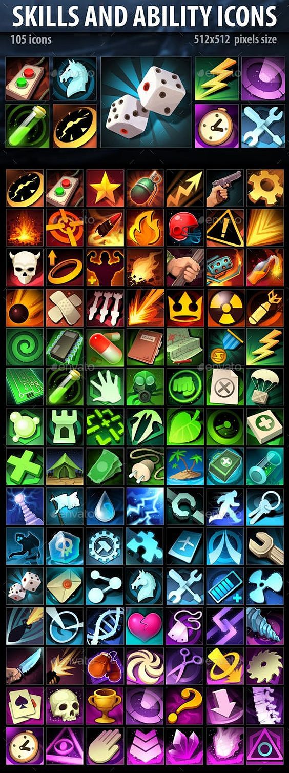 SKILLS AND ABILITY ICONS