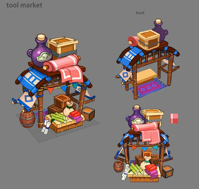 market building props-花瓣网