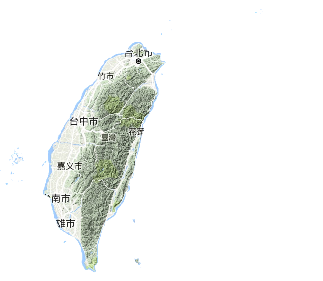 台湾省高清地形地图