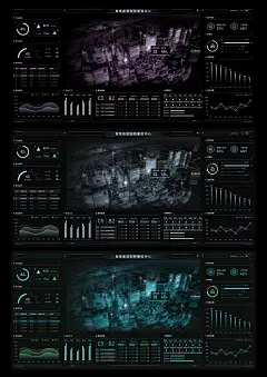 Data FUI HUD visualization-花瓣网
