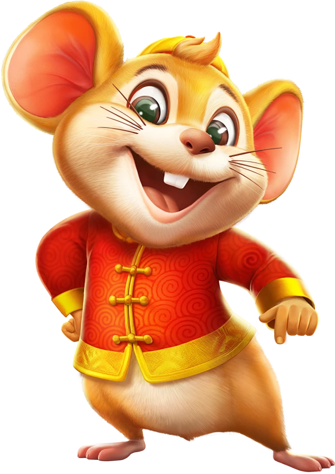 Fortune Mouse Fat Panda Lucky Mouse Slot Character 5 PNG-花瓣网