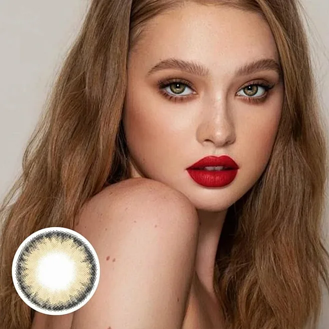 Pro Caramel Cosmetic Colored Contact Lenses-花瓣网