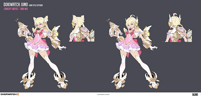 Overwatch 2: Dokiwatch Juno Mythic Skin concept-花瓣网