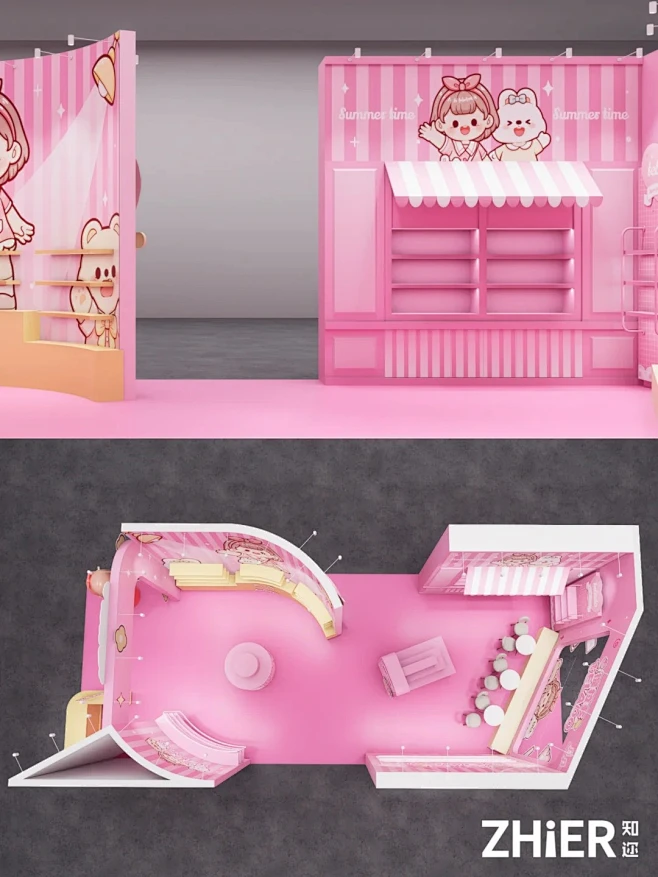 展会设计 ️IP文创｜DIY House粉色甜心小屋_8_ZHiER知造局 商业设计_来自小红书网页版-花瓣网