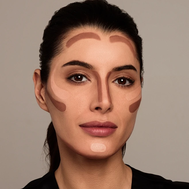 Model showing how to contour-花瓣网