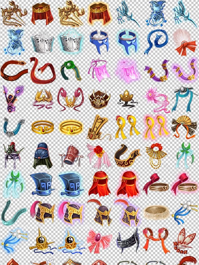 古风仙侠 手游游戏图标 套装 物品 图标 ICO 中国风图标素材 662-淘宝网