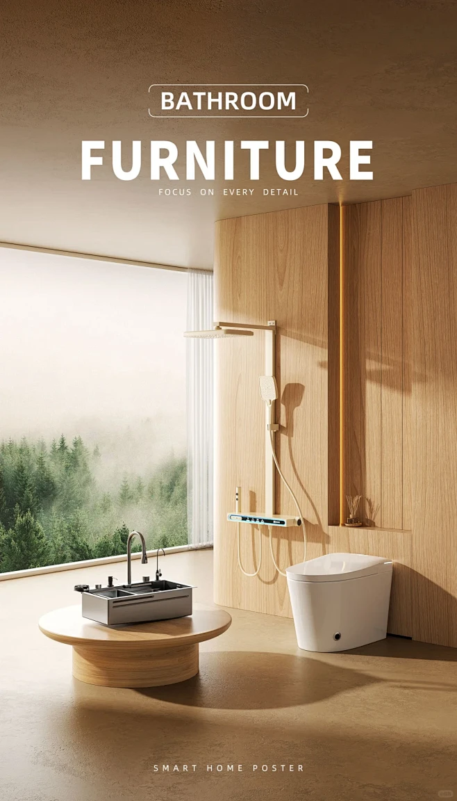 卫浴海报设计 - 小红书-花瓣网