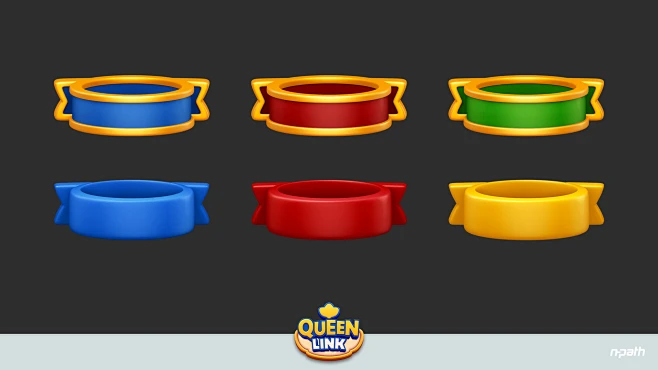 Match-3 Game Art Assets // Queen Link 2024-花瓣网