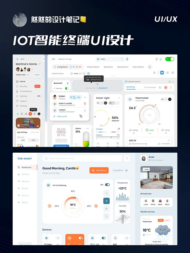 UI设计分享 | 高级感的IOT智能终端视觉欣赏