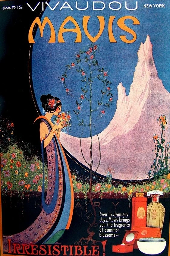 1920年代Fred L. Packer为化妆品牌创作的广告插画。Fred L. Packer是美国插画家，曾在洛杉矶艺术设计学院和芝加哥艺术 ...