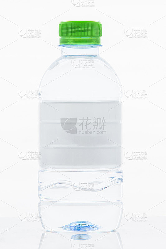 White Label water bottle isolated on white backgro