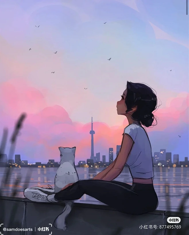 插画师 Sam Yang ins:Samdoesarts-花瓣网