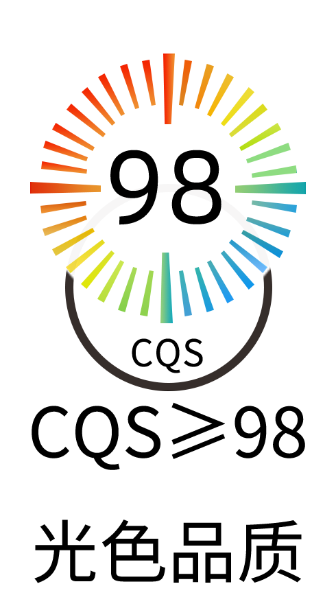 CQS≥98 光色品质