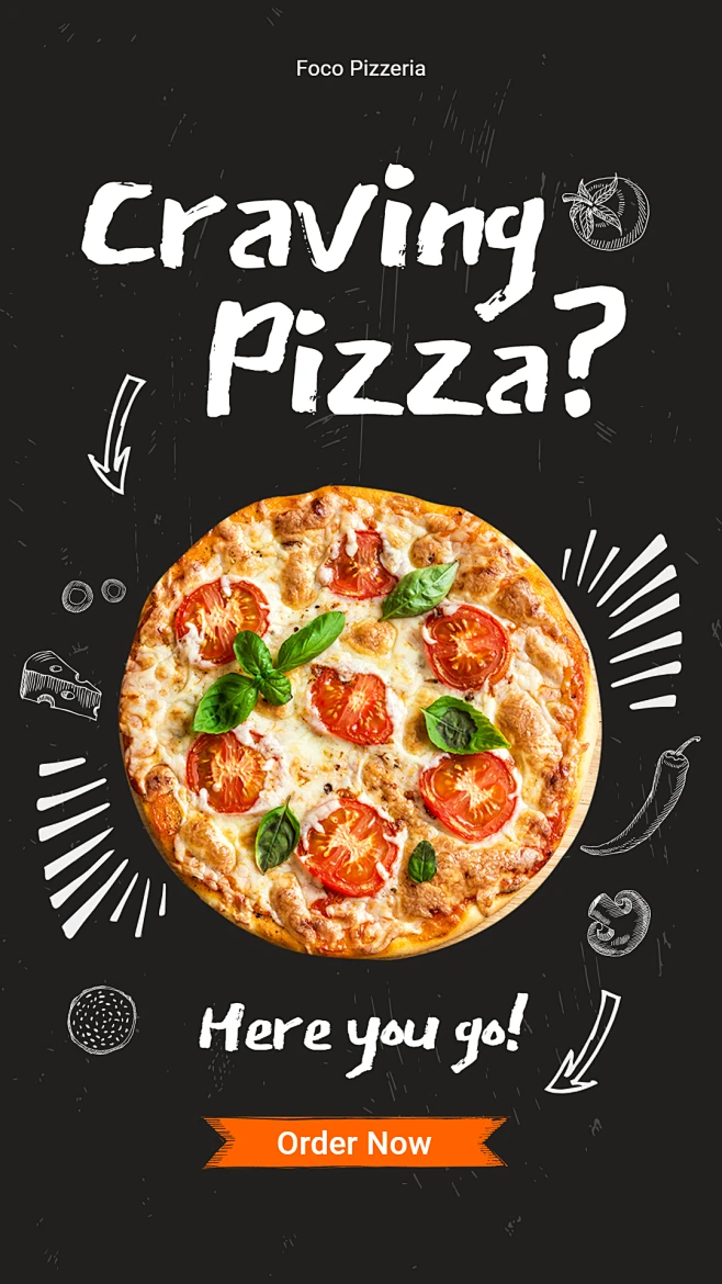 Creative Pizza Display Promotion Ecommerce Story素材-花瓣网