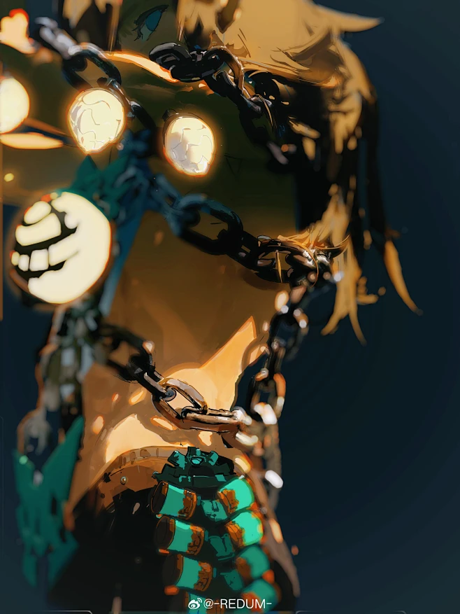 Redum三土-PID：15825259作者的画给我一种夏天的绚丽和活力的感觉，通过二分法运用高饱和度的明艳色彩以及冷暖对比，描绘出绚烂地光影，除了色感上的优势，作者同时也精于对动态的塑造 ...