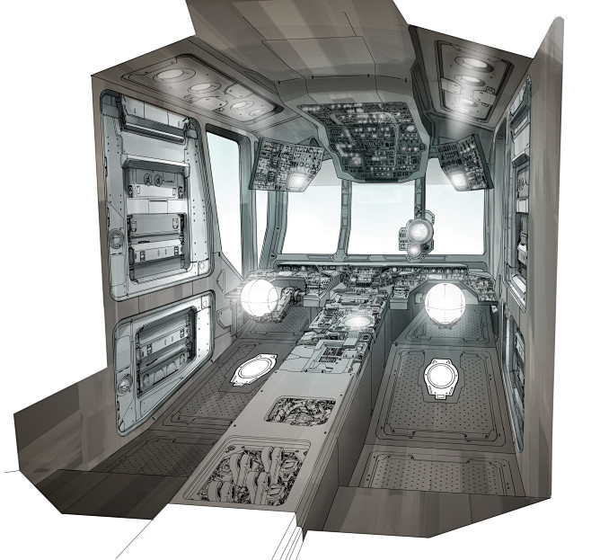 WANDERING EARTH - Cargo Truck Interior-4