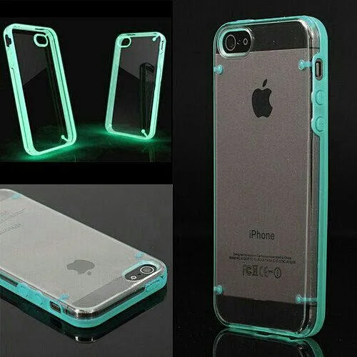 Cool iPhone case! :) Glow in the Dark- Light Blue- iPhone 5/5s *Technology*: -花瓣网